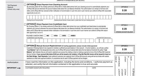 E Zpass Ma Application ≡ Fill Out Printable Pdf Forms Online