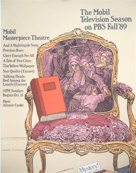 1989 Pbs Masterpiece Theatre Mystery Seymour Chwast Poster Holzman