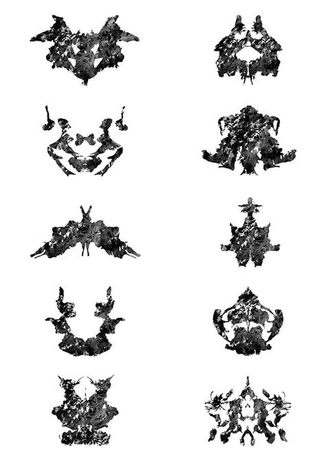 Rorschach Inkblot Test Poster Set 12 Psychology Art 53 Off