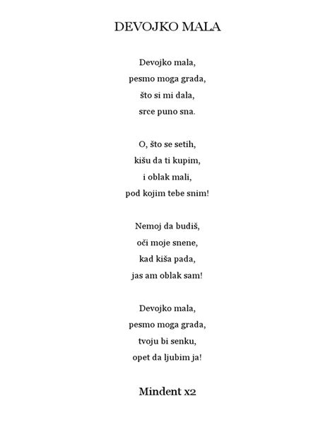 Devojko Mala Pdf