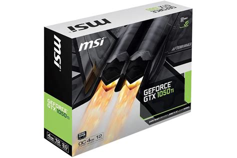 NVIDIA MSI GeForce GTX 1050 Ti Overclock Double Fan Graphic Card (GTX ...