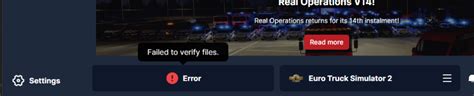 Failed To Verify Files Error Solved Topics Truckersmp Forum