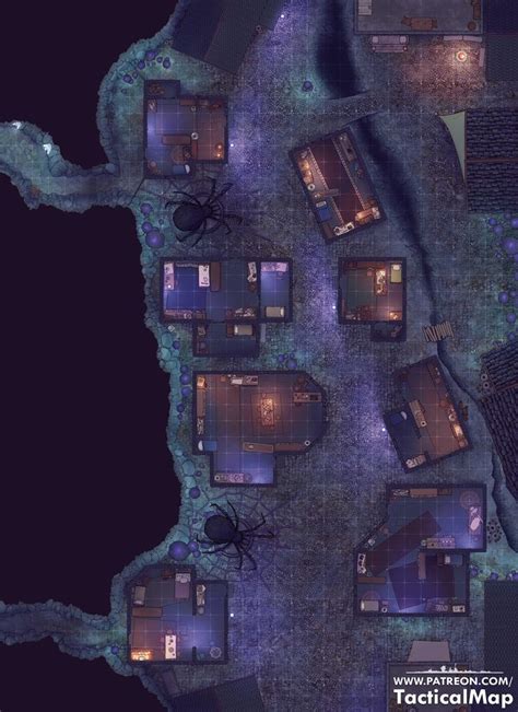 Underdark City Outskirts 32x44 Tactical Map Dnd World Map