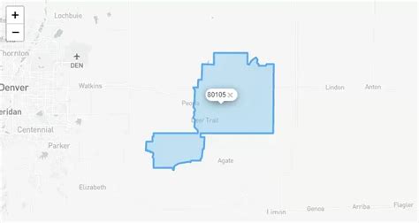 Postal Code Lookup In Usa Eeuu Colorado Deer Trail