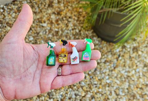 Miniature Cleaning Supplies Doll House Cleaning Products Props Etsy