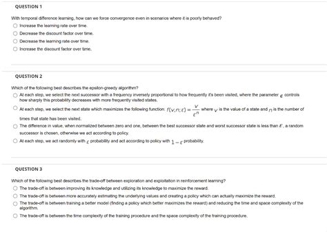 Solved Question 1 With Temporal Difference Learning How Can