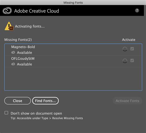 Solved Fonts Wont Activate On Illustrator 2020 Adobe Community 10757050