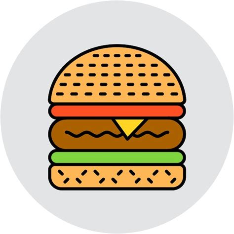 Premium Vector Burger Vector Illustration Style