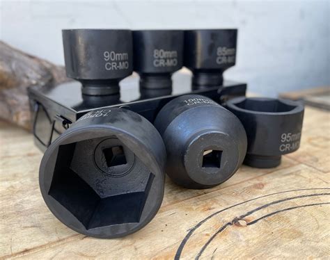 6 Pcs 1 Dr Jumbo Shallow Impact Socket Set Metric Sockets 6 Point Dr