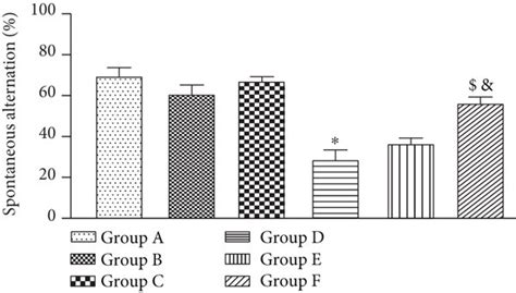 A Y Maze Spontaneous Alternation For Nondiabetic Groups