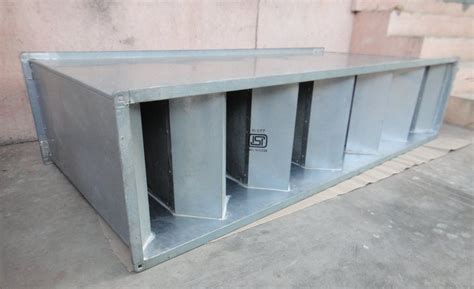 Galvanized Iron Simple Rectangular Sound Attenuator For Noise Control