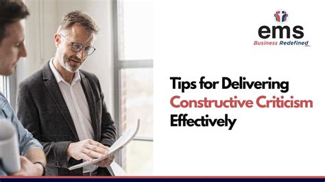 Ems Business Redefined On Linkedin Tips For Delivering Constructive