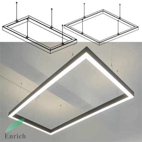 Nice Design Square Shape Led Linear Light Suspended Led Frame Office Light With Oem Size