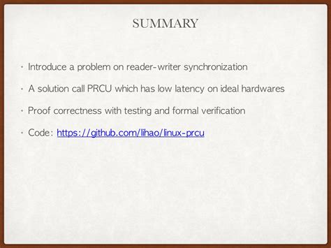 prcu a new rcu design with low synchronization latency