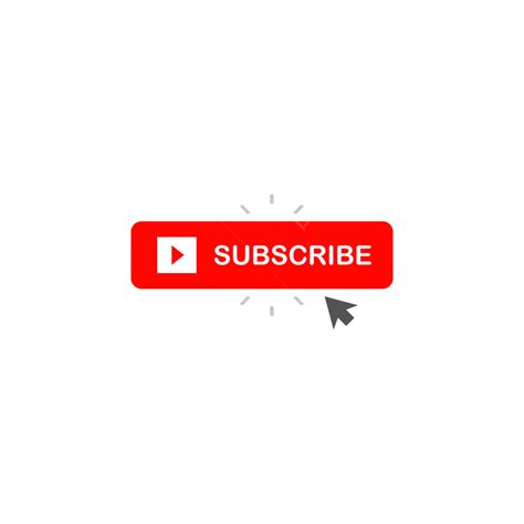 Subscribe Red Button On White Background Button On Shadow Png And
