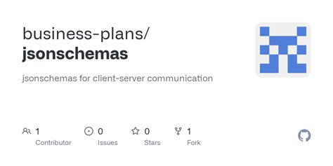 Github Business Plansjsonschemas Jsonschemas For Client Server Communication