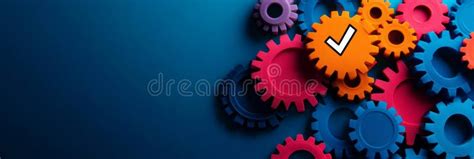 Colorful Gears Representing Teamwork And Success A Group Of Colorful Gears Interlocked
