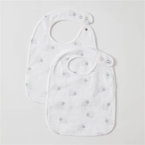Jiggle And Giggle In The Meadow Muslin Bib Set Of 2