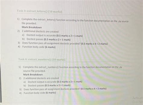 Solved 1 Complete The Extractletters Function According