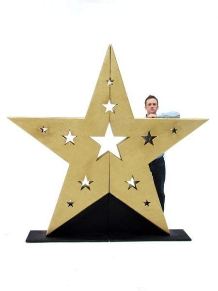 Giant Cut Out Gold Star Diy Hollywood Star Hollywood Star