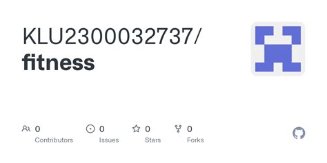 Github Klu2300032737fitness