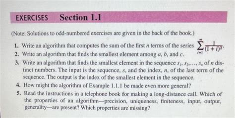 Solved Note Solutions To Odd Numbered Exercises Are Given Chegg