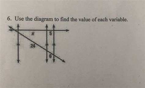 Solved Use The Diagram To Find The Value Of Each Chegg