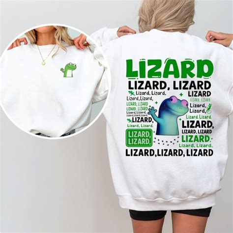 Lizard Lizard Lizard Meme 2 Sides T Shirt Zasperry