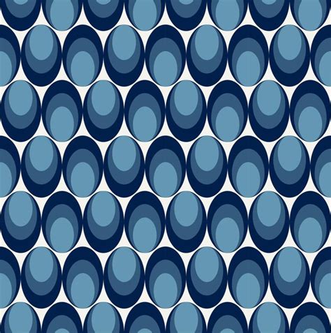 Premium Vector Oval Shape Geometric Seamless Pattern