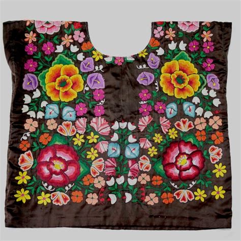 Huipil Antiguo Con Hilo Delgado De Seda Y Tela Piel De ángel Etsy México