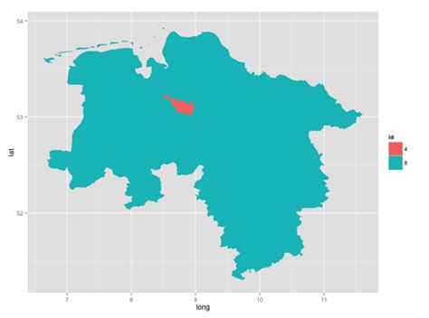 Ggplot R Ggplot Shapefile Small Features Overlaped By Bigger Ones Stack Overflow