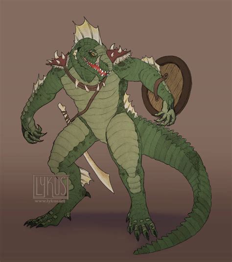 Lizardfolk Druid By Lykus On Deviantart