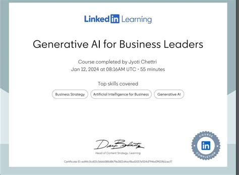 Jyoti Chettri On Linkedin Generative Ai