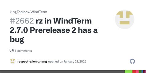 Rz In Windterm 270 Prerelease 2 Has A Bug · Issue 2662 · Kingtoolbox