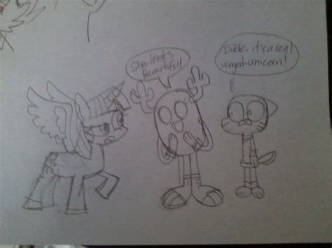 Rq Gumball And Penny Meet Twilight Sparkle By Khxhero On Deviantart
