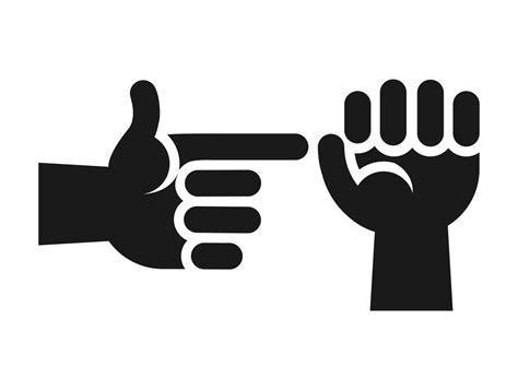 Hands Showing Sex Gesture Icon In Black White By Microvector TheHungryJPEG Com