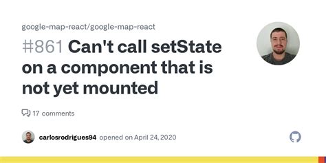 Can T Call SetState On A Component That Is Not Yet Mounted Issue 861 Google Map React
