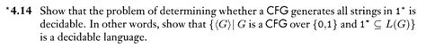 Solved Show That The Problem Of Determining Whether A Cfg