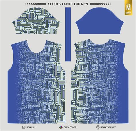 스포츠 티셔츠를 인쇄할 준비가 되었습니다 무료 벡터