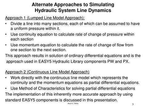 Ppt Improved Simulation Of Hydraulic System Pressure Transients Using Easy5 Powerpoint