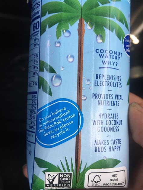 Found This While Drinking Coco Water Smh Rreincarnationtruth