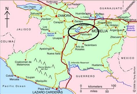 Mapa De Pátzcuaro Al Suroeste De Morelia Explorando Las Atracciones