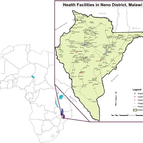 Map Of Neno District Republic Of Malawi The Inset Picture Depicts Download Scientific Diagram