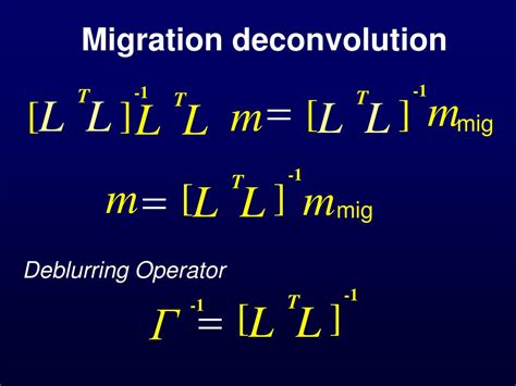 Ppt Migration Deconvolution Applied To Pemex Marine Seismic Data Powerpoint Presentation Id