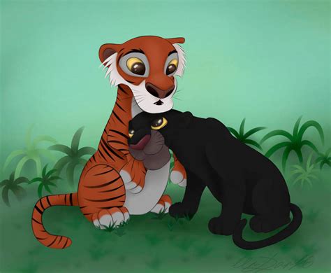 Jungle Book Shere Khan And Bagheera By Urdar16 On Deviantart