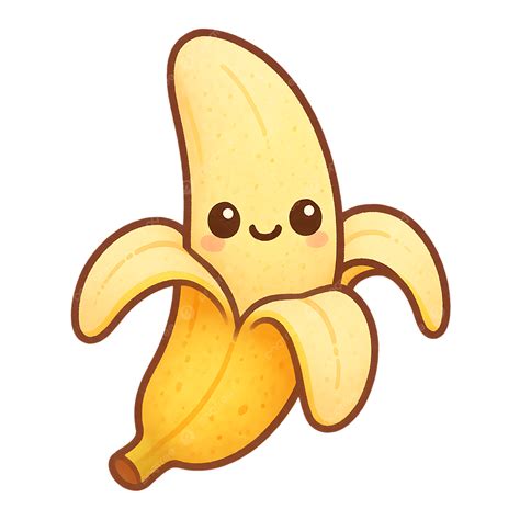 Cute Cartoon Illustration Of A Happy Smiling Banana With Cheerful