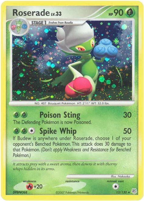 Roserade Diamond And Pearl Pokemon