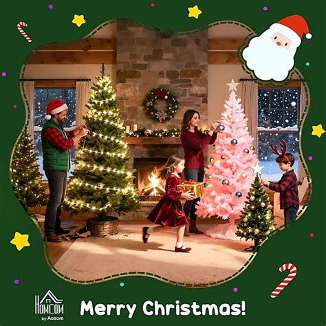 Homcom 5ft Artificial Spurce Christmas Tree With 1121 Branches