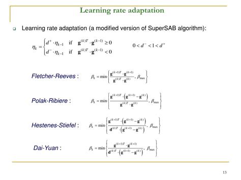 Ppt A Conjugate Gradient Based Bptt Like Optimal Control Algorithm