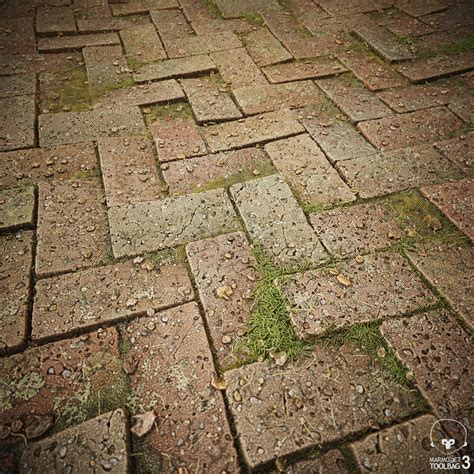 Interlocking Pavements Tileable Pbr Material Texture Cgtrader